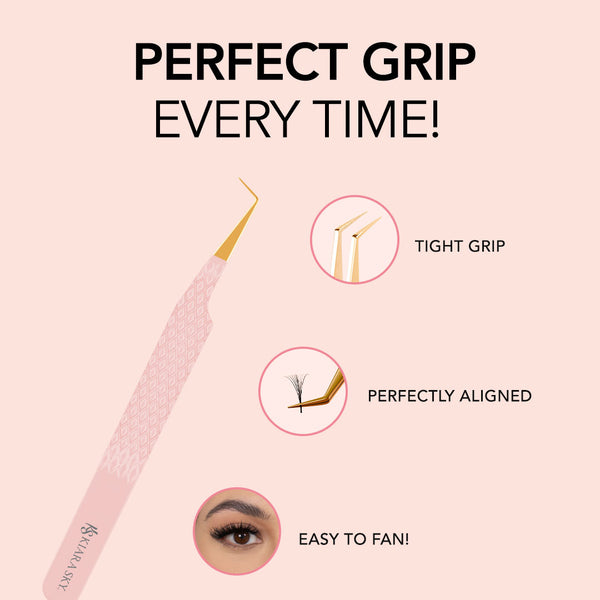 90° Angle | Lash Tweezer | Kiara Sky