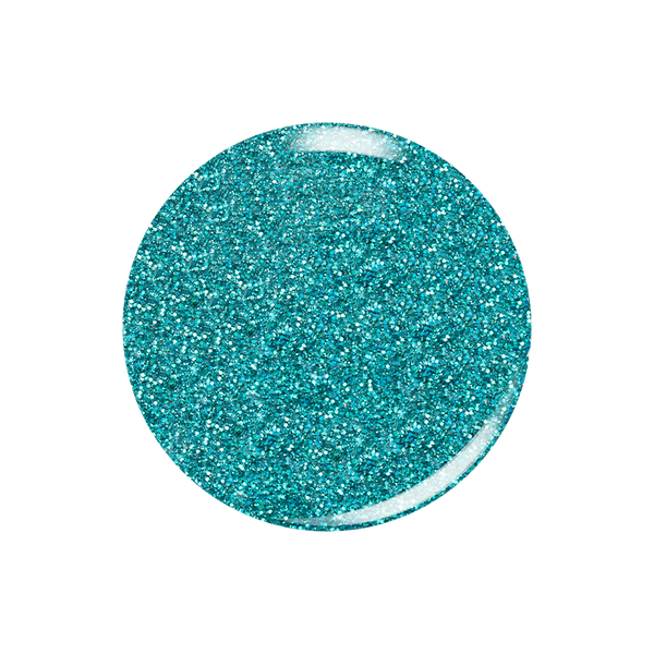 Cosmic Blue | Kiara Sky Nails | Teal Glitter Acrylic Dip Powder